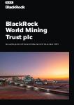 BlackRock World Mining Trust plc Share Price (BRWM) Ordinary 5p | BRWM